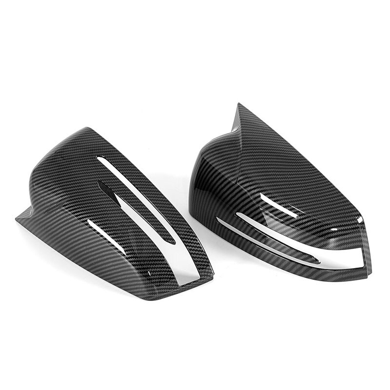 Carbon Fiber Wing Mirror Cover Caps for Mercedes Benz W204 W176 W212 ...