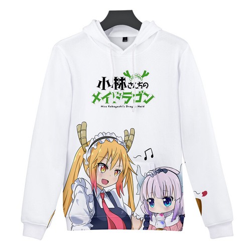 Miss Kobayashi's Dragon Maid Kanna Tohru Anime Hoodies Pullover Coat ...