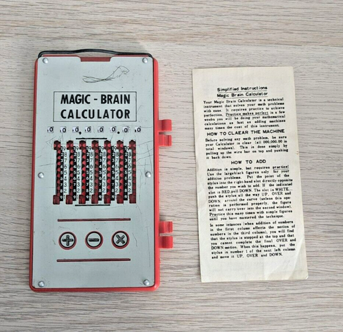 Magic Brain Calculator - sans stylet - Pre-digital | eBay