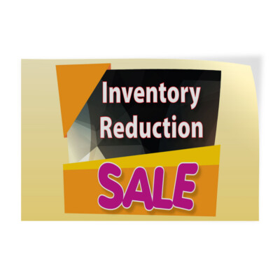 Decal Stickers Inventory Reduction Sale Business C Vinyl Store Sign ...