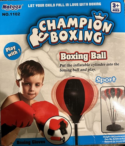 Punching Bag Set for Kids Incl Punching Ball with Stand, Boxing ...