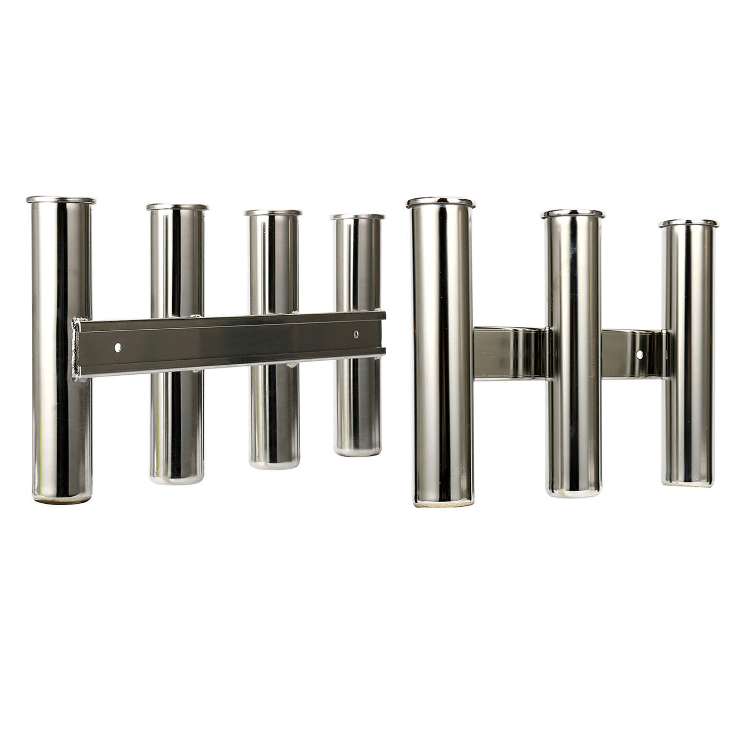 3 or 4 Tube Fishing Rod Rack Stainless Steel Boat Fishing Rod Pod Pole ...