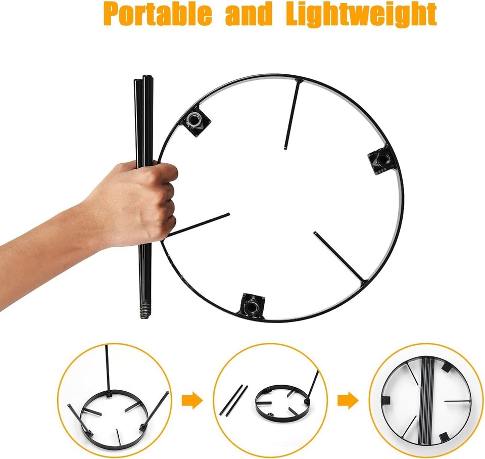 Campfire Tripod Cast Iron Camping Tripod Portable Cooking Open Fire ...