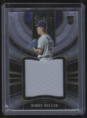 2023 Panini Select Bobby Miller Rookie Jumbo Jersey Relic Los Angeles ...