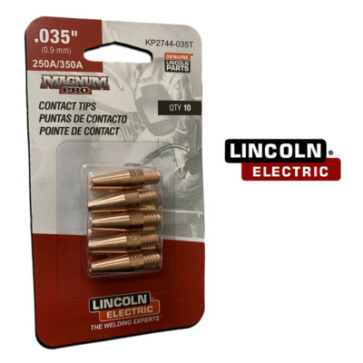 Genuine Lincoln Electric Magnum Pro Contact Tips .035" 250/350A KP2744 ...