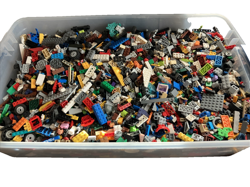 Lego Bulk Mixed Building Bricks Blocks Parts Pieces LOT of LEGOS 1-LB ...