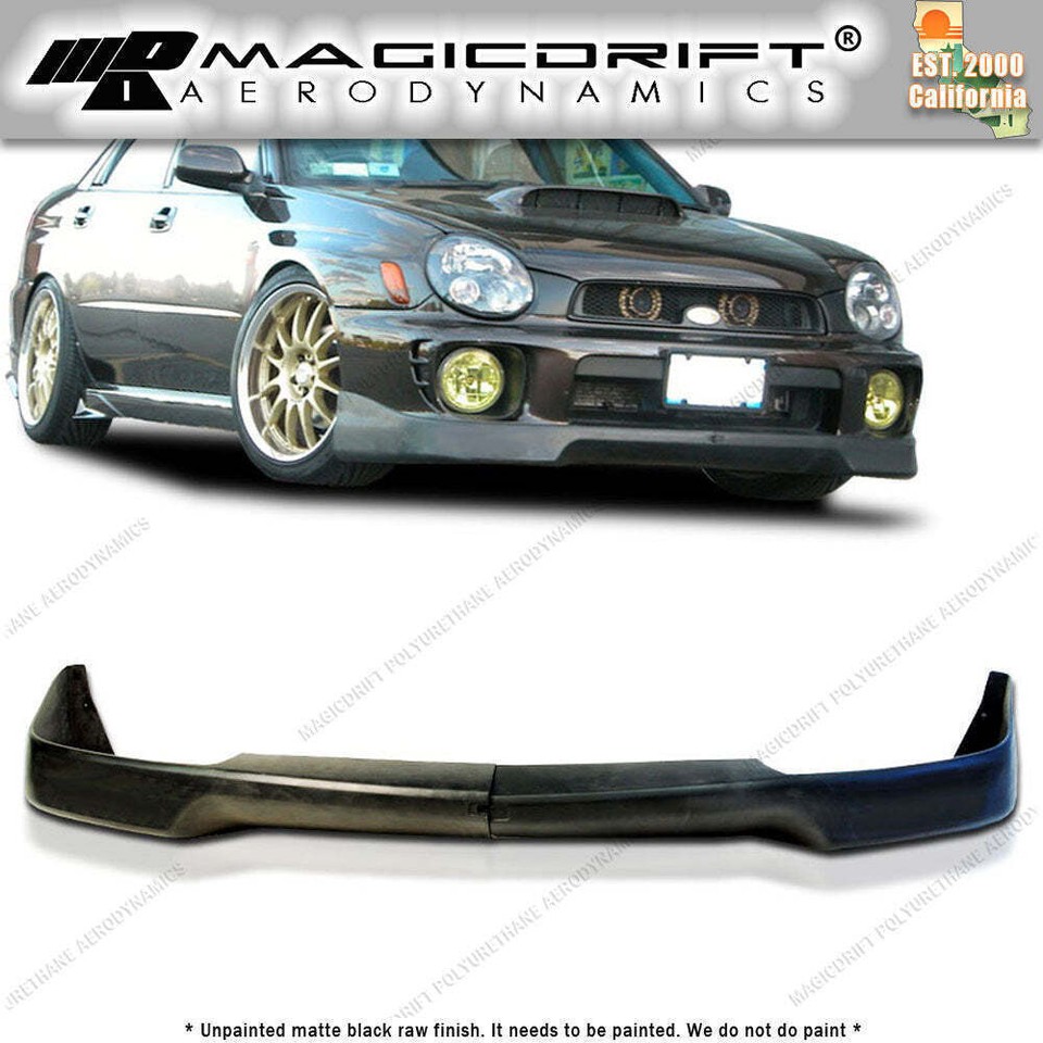 For 02 03 SUBARU IMPREZA WRX / STI Bugeye JDM MDP V3 Front Bumper Lip ...