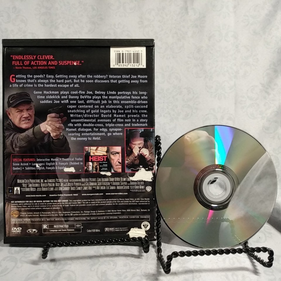 Heist (DVD, 2002) Gene Hackman, Danny DeVito, David Mamet 85392132126| eBay