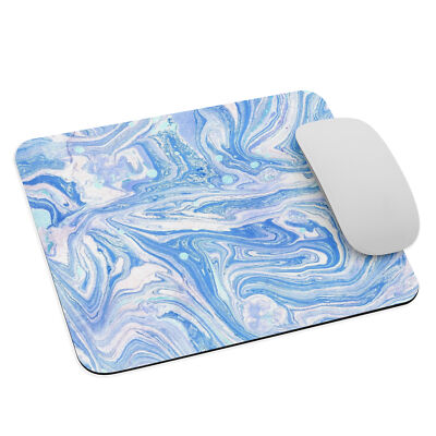 Classic Mouse Pad Blue & White Swirl Design | eBay