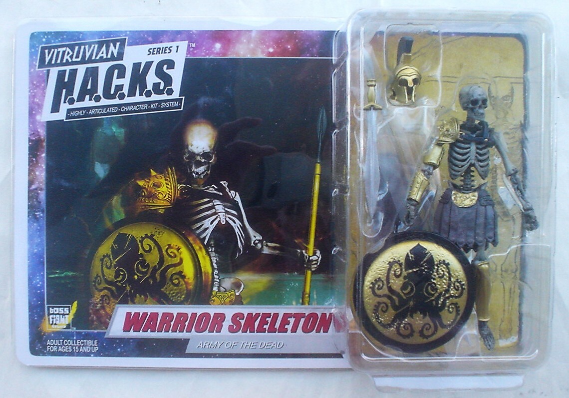 WARRIOR SKELETON Vitruvian HACKS Wave 7 Boss Fight Studio 4" in figure ...