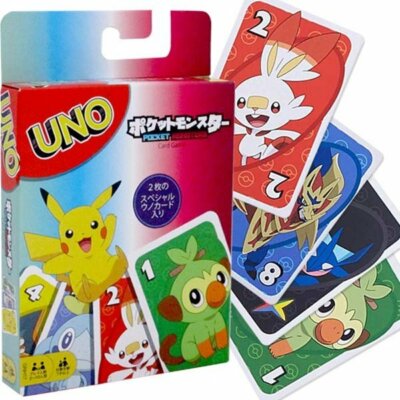 POKEMON Sword & Shield UNO Playing Cards Game Mattel GNH17 from JP 2020 ...