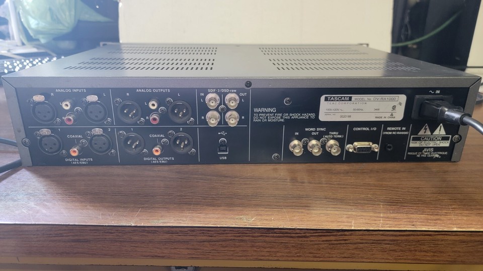Tascam 2-Channel High-Definition Audio/DSD Master Recorder DV-RA1000 | eBay