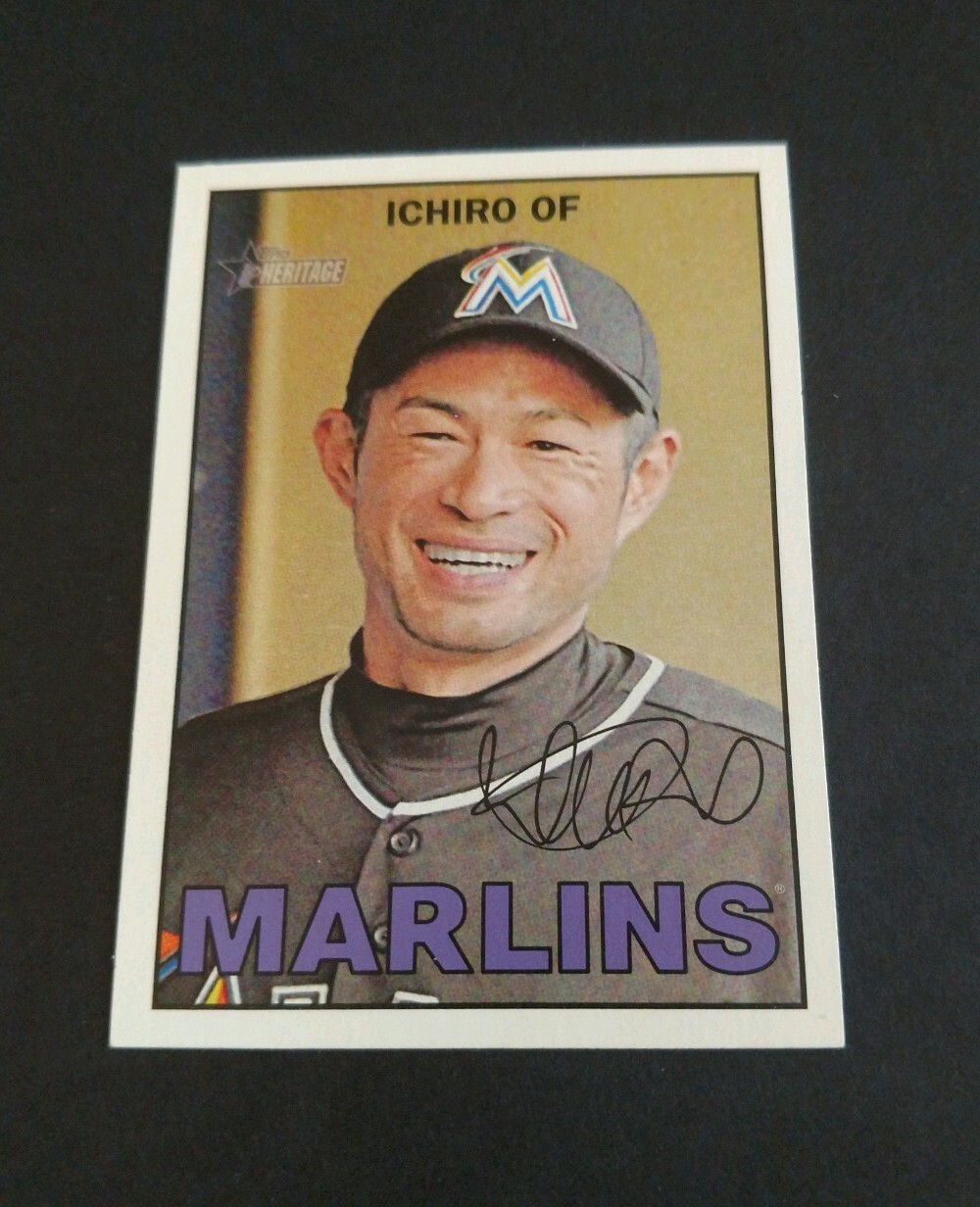 2016 Topps Heritage #132 Ichiro Miami Marlins | eBay