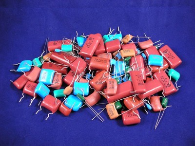 (250+ pcs.) Radial Film Capacitor - Grab Bag, assorted values and ...