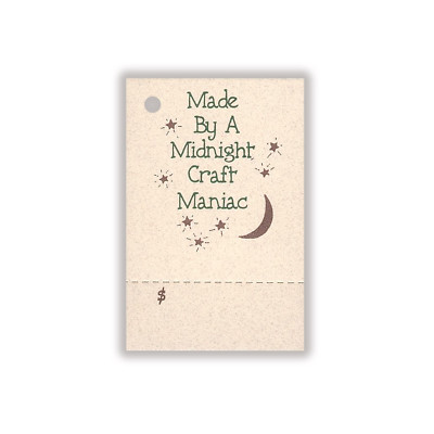 50 ~ MIDNIGHT MANIAC ~ HANG TAGS ~ TIE ON ~ CRAFT TAGS ~ GOURMET ...