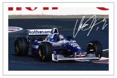 DAMON HILL WILLIAMS SIGNED PHOTO PRINT AUTOGRAPH FORMULA ONE F1 | eBay UK
