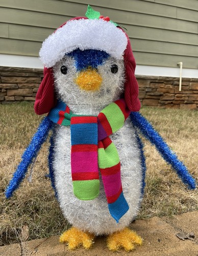 Target Wondershop Lit Tinsel Penguin Indoor Outdoor Sculpture | eBay