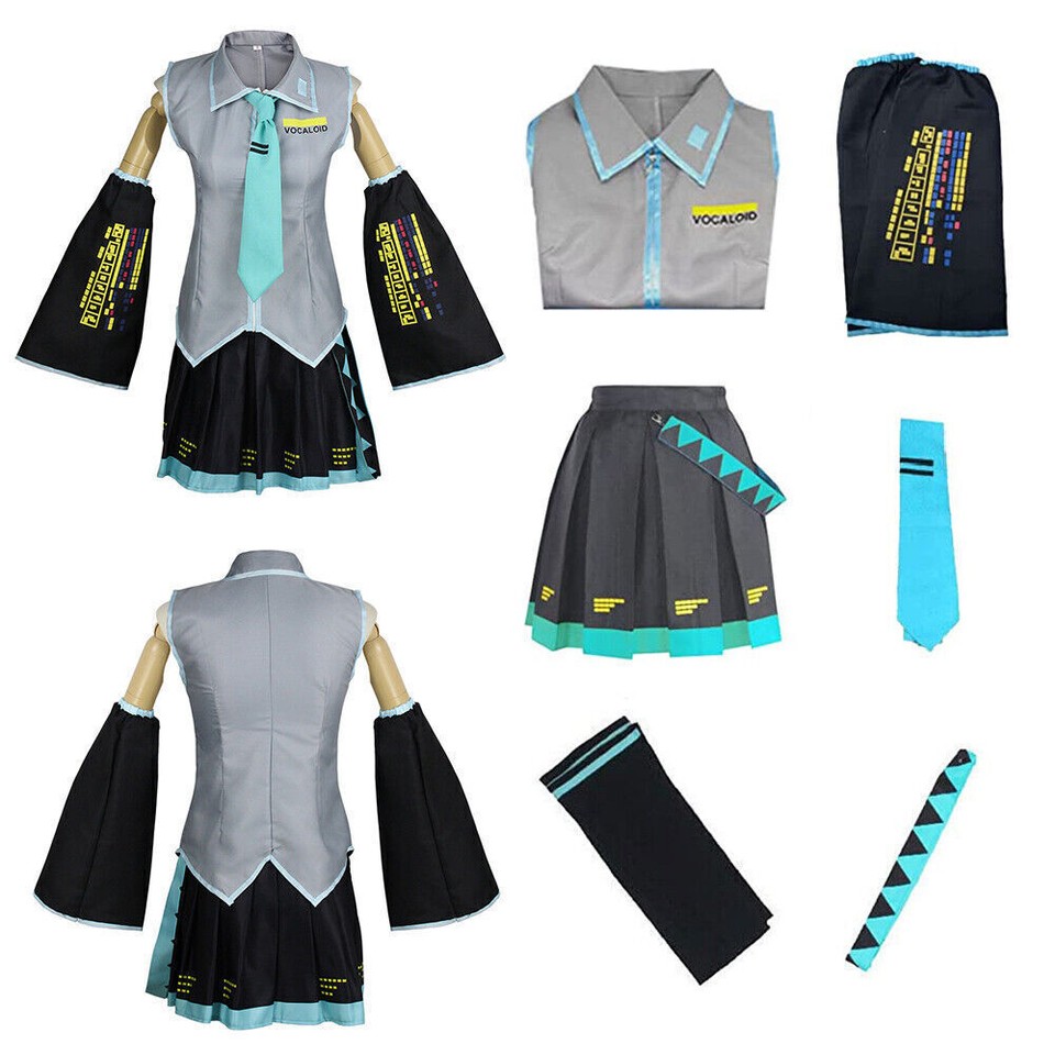 Anime Vocaloid Miku Hatsune Cosplay Costume Japanese Singing Idol Fancy ...