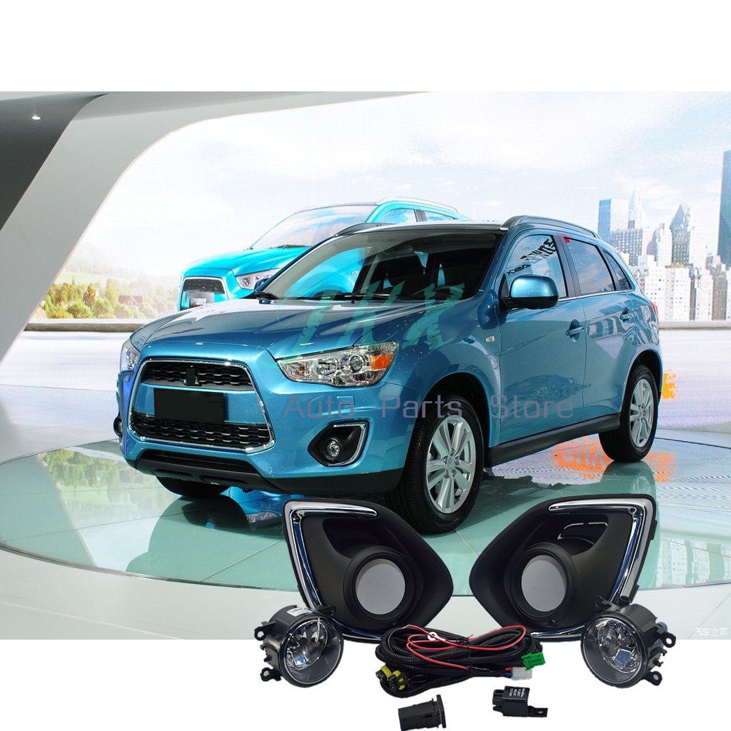 Bumper Cover Fog Light Lamp Kit j For Mitsubishi Outlander Sport ASX ...
