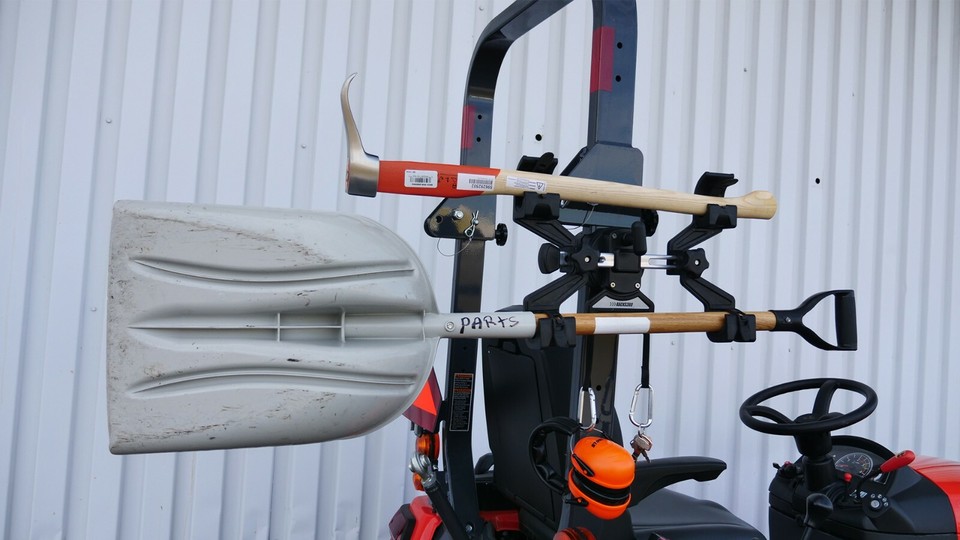 RACKS360 Roll Bar Tool Carrying System for Tractors / Zero Turn Mowers ...