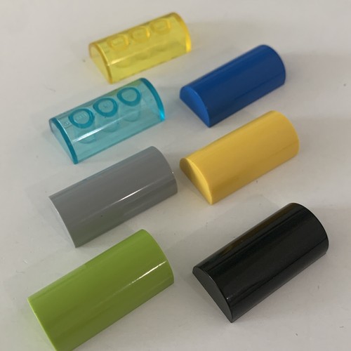 LEGO Part 6192 (1pc) Brick, Modified 2 x 4 No Studs, Curved Top | eBay