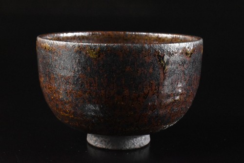 T1872: Japanese Seto-ware Youhen pattern TEA BOWL Green tea tool Tea ...