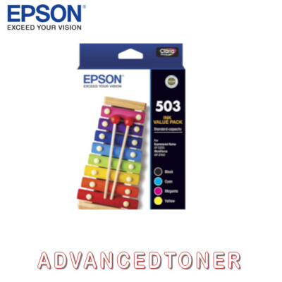 Genuine Epson 503 Value Pack of 4 Standard ink Cartridges For XP-5200 ...
