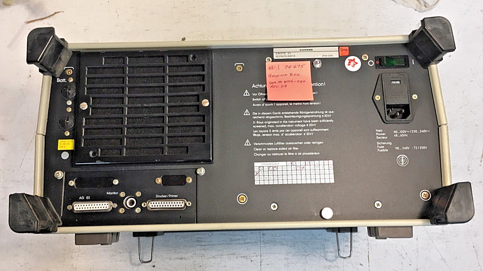 SIEMENS 6ES5-675-0UB11 *NEW NO BOX* SIMATIC S5 PG675 PROGRAMMER 6ES5675 ...