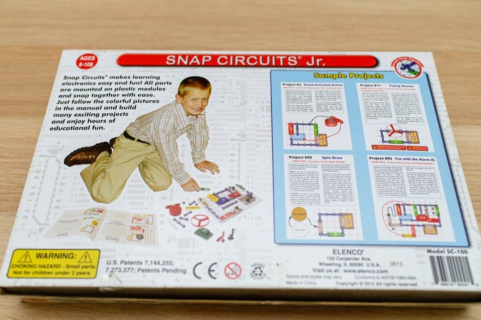 ELENCO Snap Circuits Jr. 100 Experiments Electronics Discovery Kit Toy ...