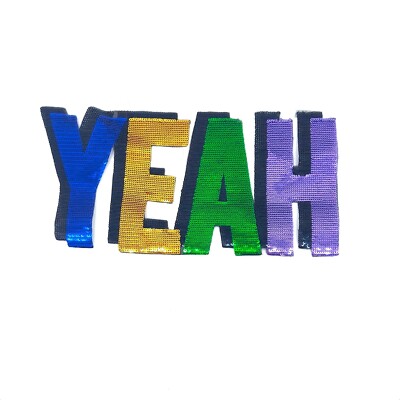 Colorful YEAH: Sequin Patch | eBay