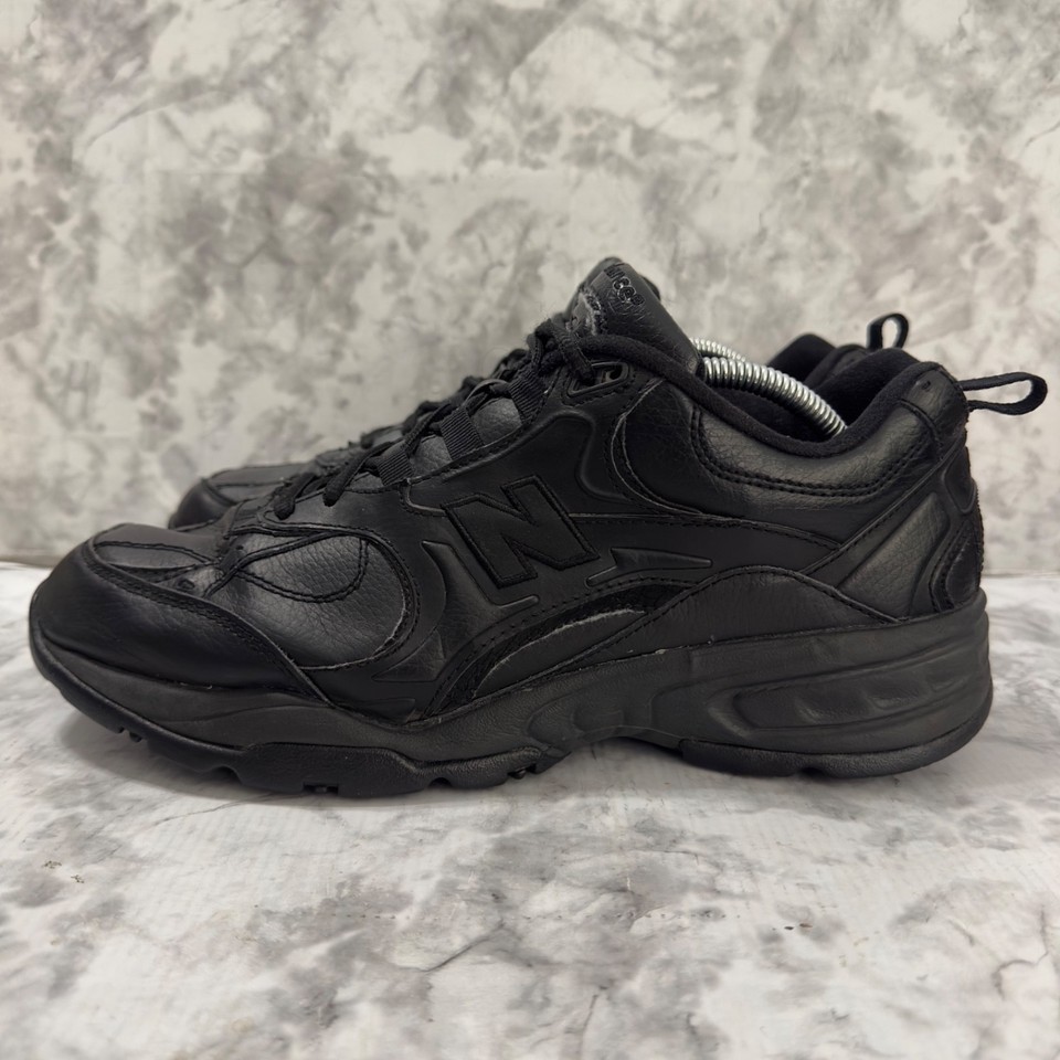 New Balance 406 Shoes Mens 10.5 4E Wide Black Leather Walking Comfort ...