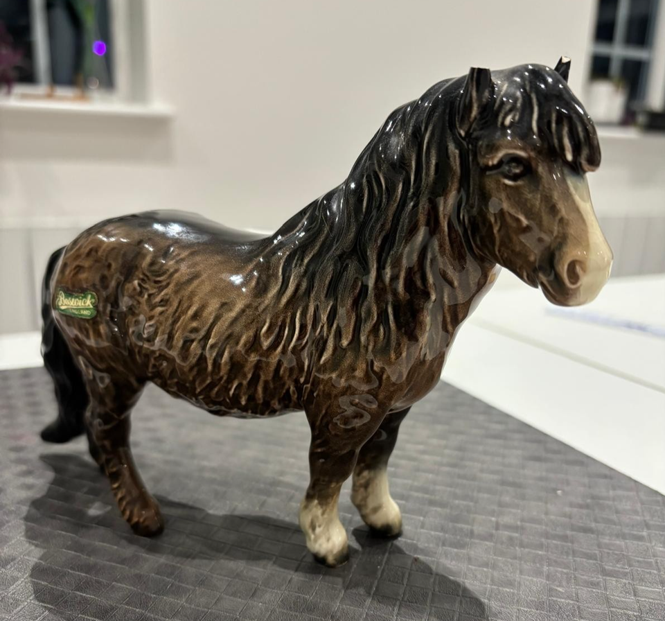 Beswick Shetland Woolly Mare Pony figurine. Model 1033 | eBay UK