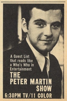 1968 WPIX NEW YORK TV AD / PETER MARTIN SHOW | eBay
