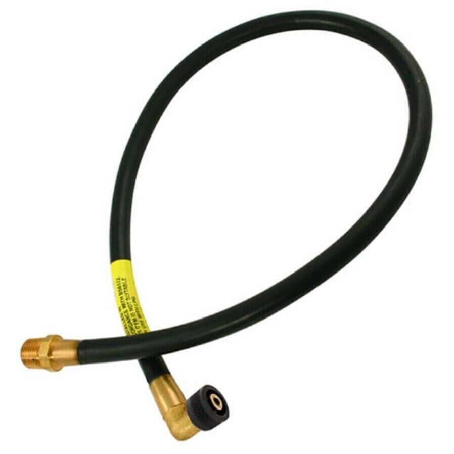 Oven Cooker Gas Hose 3ft - 6" Angled Bayonet Micro Pipe Connector AND ...