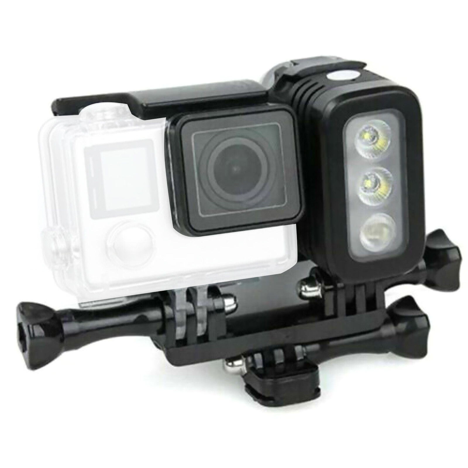 30M Waterproof Diving LED Light Flash Lamp For GoPro Hero 10/9/8/7/6/5 ...