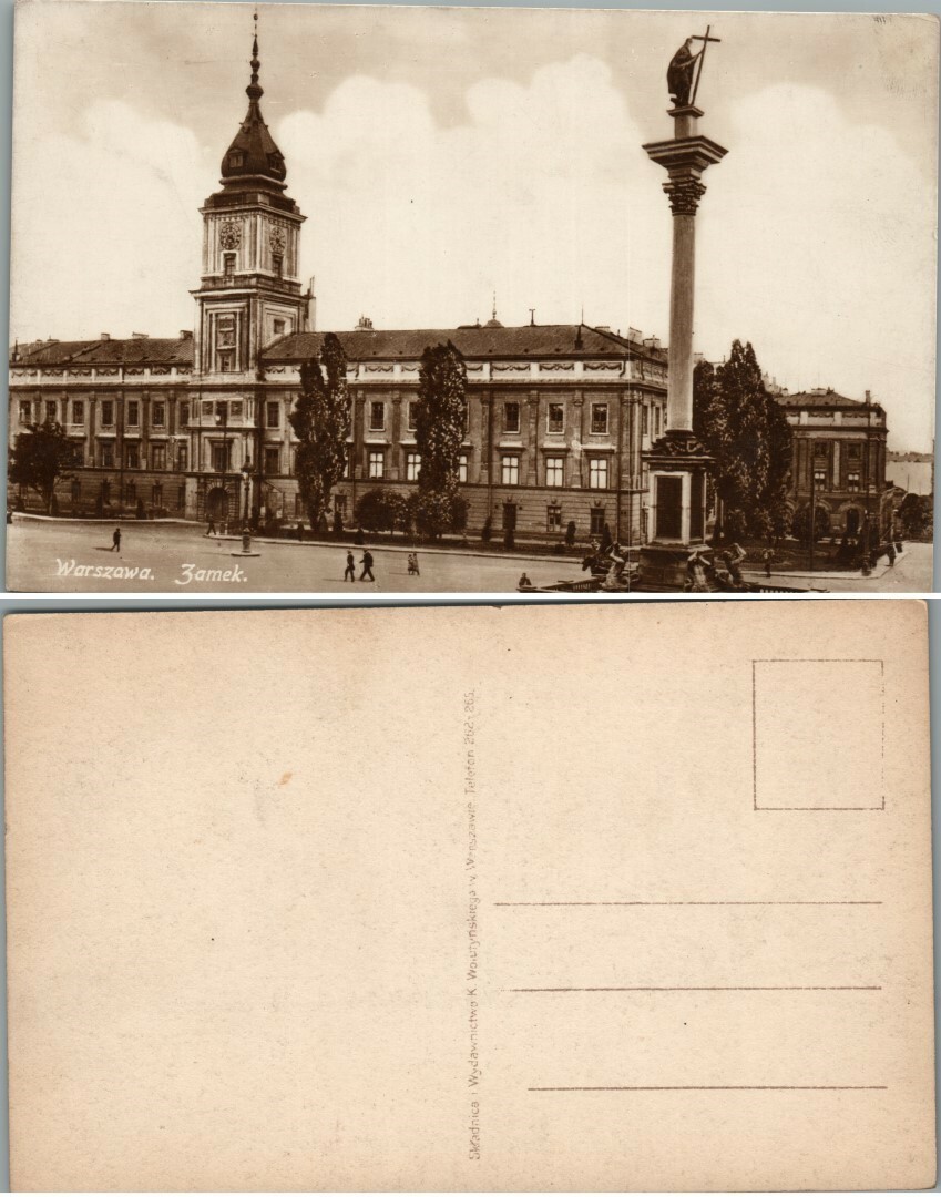 VINTAGE POLISH RPPC REAL PHOTO POSTCARD THE CASTLE WARSAW POLAND | eBay