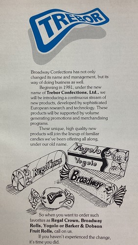 Yogolo Candy Print Ad Original Vintage 1981 Rare VHTF Trebor Melville ...