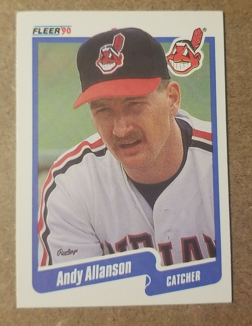 1990 Fleer Baseball Card #483 Andy Allanson - Cleveland Indians | eBay
