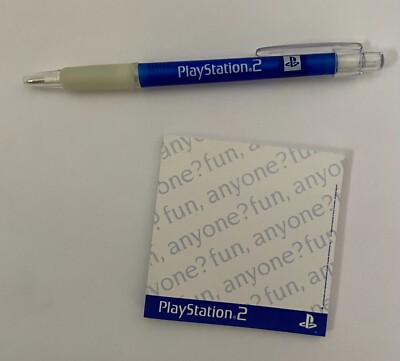 Sony PlayStation 2 PS2 Pen and Sticky Notepad set - Brand new unused ...