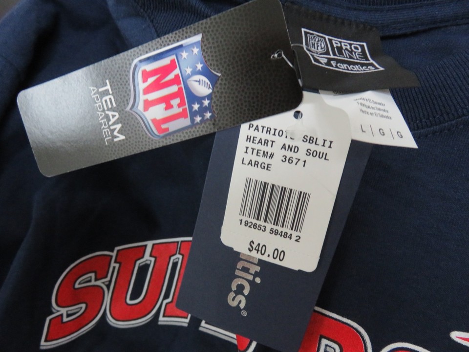 NFL Pro Line New England Super Bowl Patriots SB LII Mens T-Shirt NWT | eBay