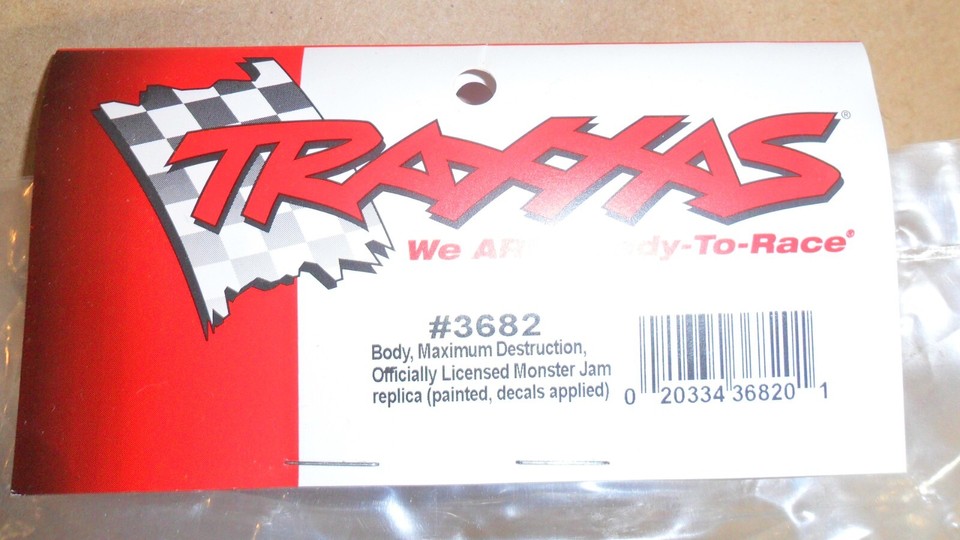 NEW Traxxas Stampede Monster Jam Maximum Destruction Body #3681 MAX D ...