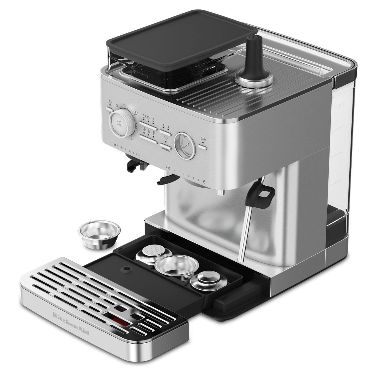 KitchenAid Semi Automatic Espresso Machine with Burr Grinder, KES6551 ...