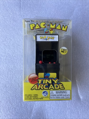Pac-Man The Smallest Fully Functional Retro Arcade Game W/Keychain ...