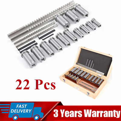 22 Pcs HSS Metric Keyway Broach Set Metric Size Metalworking Tool 4/5/6 ...