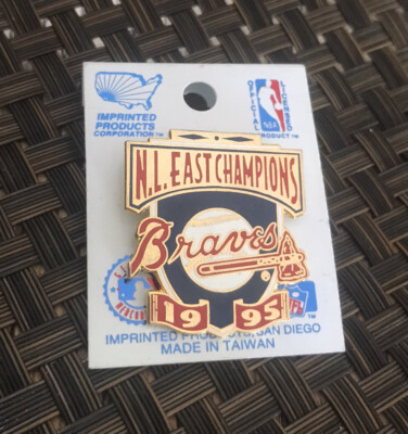 IMPRINTED PRODUCTS MLB 1995 ATLANTA BRAVES N.L. EAST CHAMPIONS PIN ...