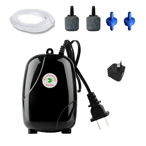 Oxygen Air Pump Aqua Fish Tank Aquarium Pond Bubble Disk Stone Aerator ...