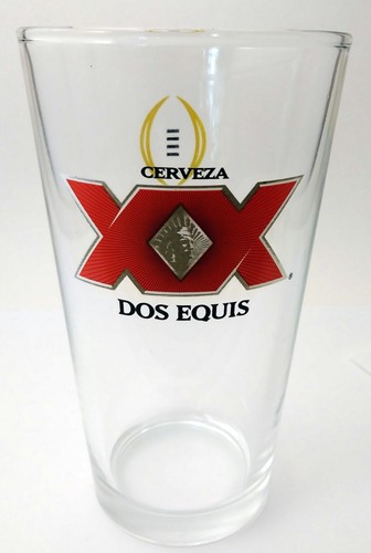 Cerveza DOS EQUIS XX Beer Conical Shaker Pint Glass - College Football ...