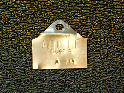 FORD AUTOLITE ID CARBURETOR TAG, 429 CJ/SCJ-4V HOLLEY 1970 TORINO ...