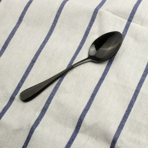 Metal Teaspoons Stainless Steel Spoons Coffee Tea Spoon Teaspoon Black ...