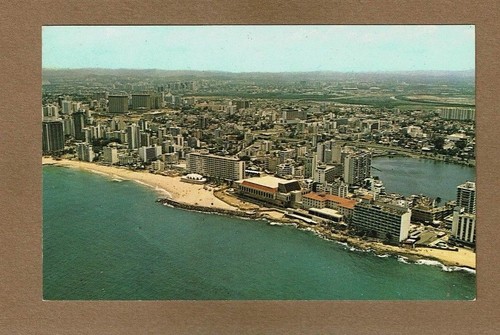 San Juan,Puerto Rico Aerial Birds Eye View Condado Resort Hotels Area ...